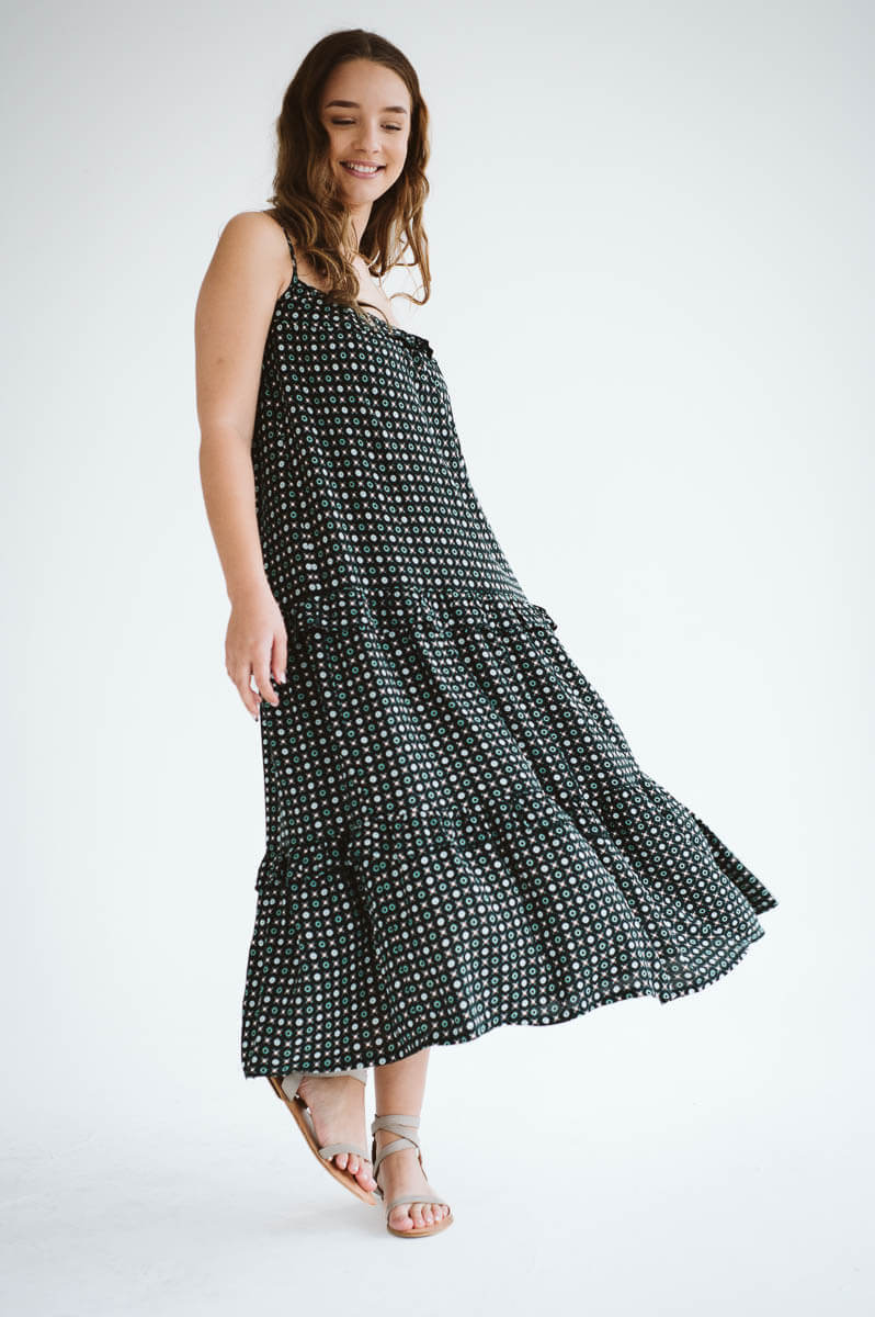 Nicole Dress Geo Print – Trinity Design Co.